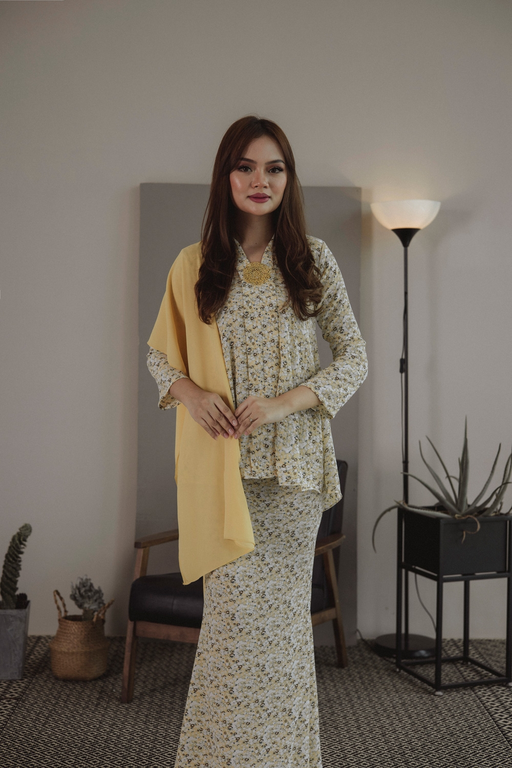 QLS Aubree Kebaya Ironless - Baby Yellow
