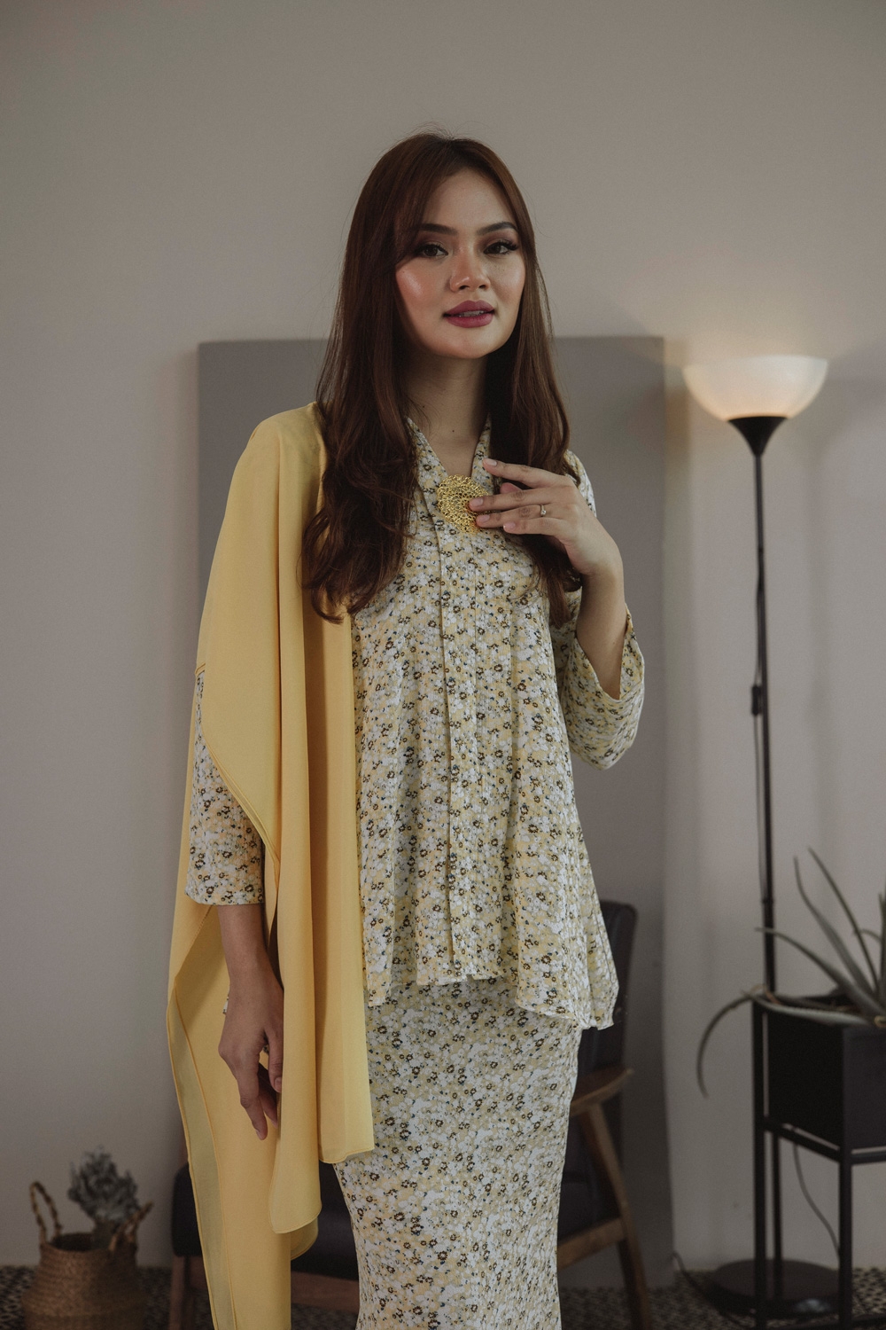 QLS Aubree Kebaya Ironless - Baby Yellow
