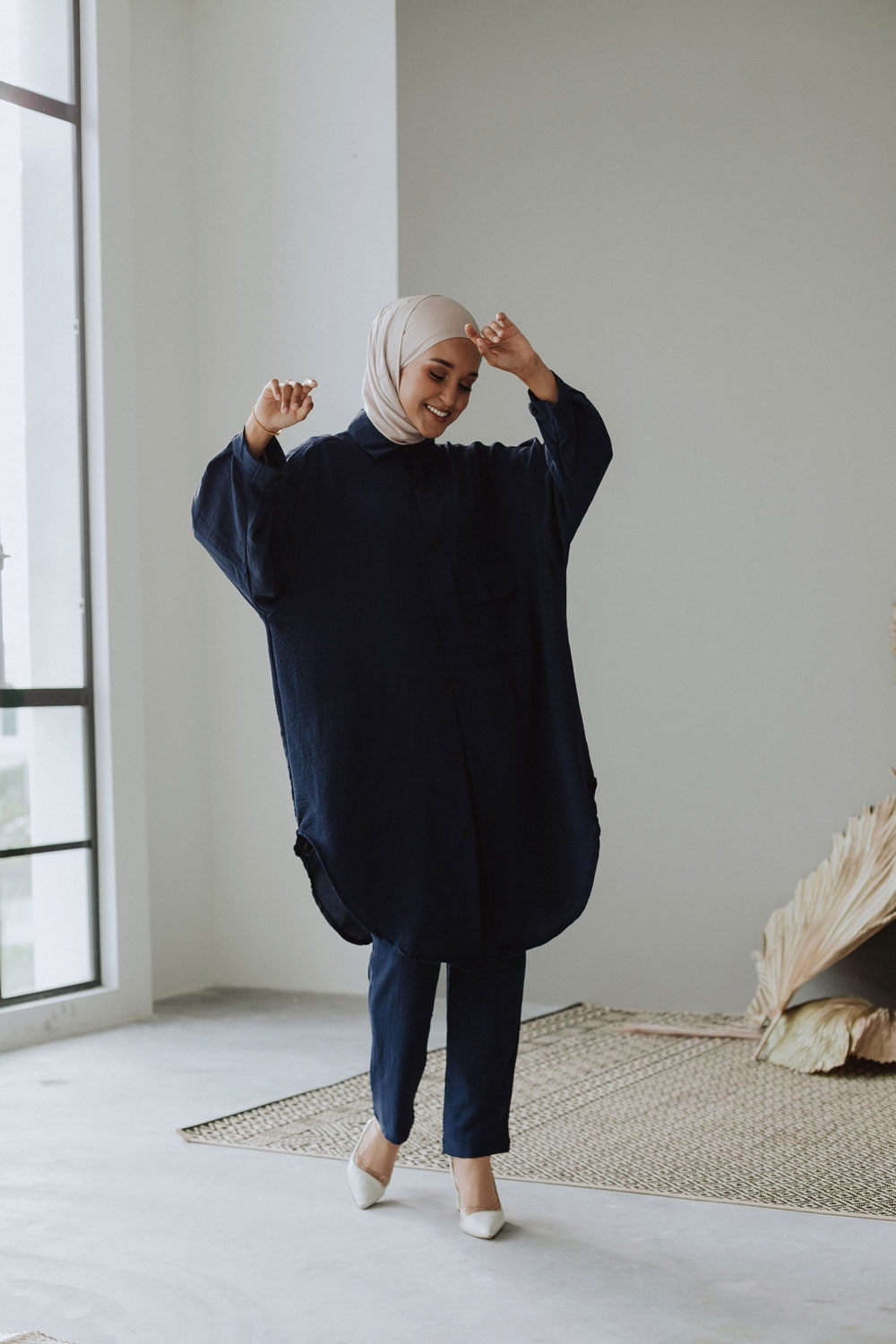 Alaiya Boyfriend Set - Navy