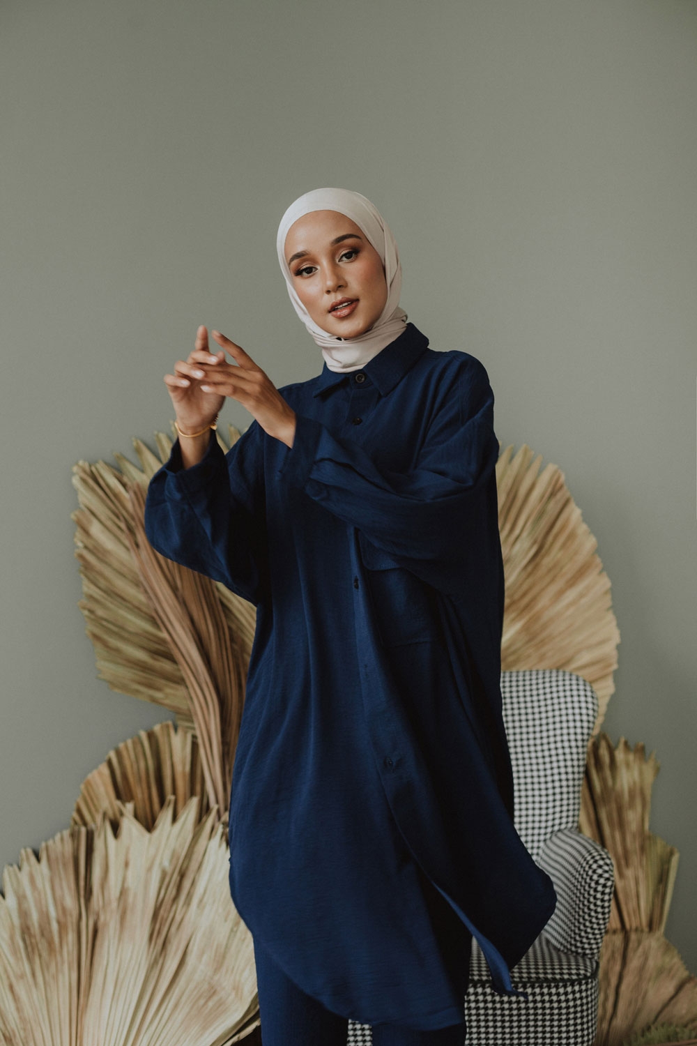 Alaiya Boyfriend Set - Navy