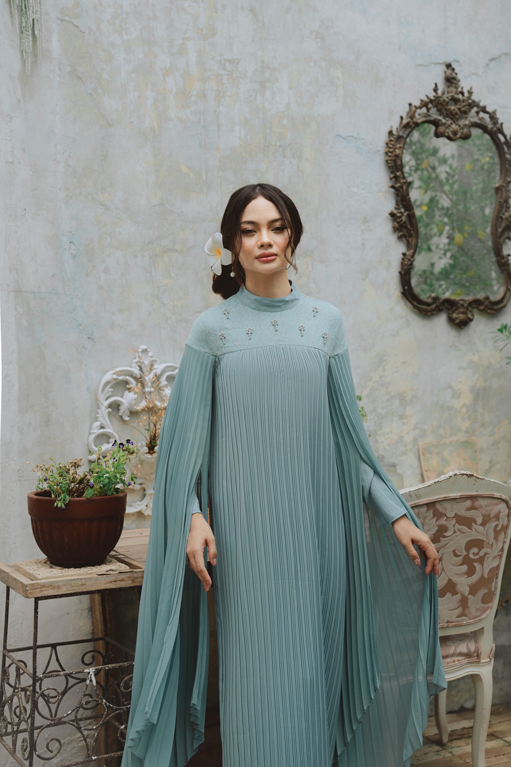 Alayla Abaya- lagoon teal