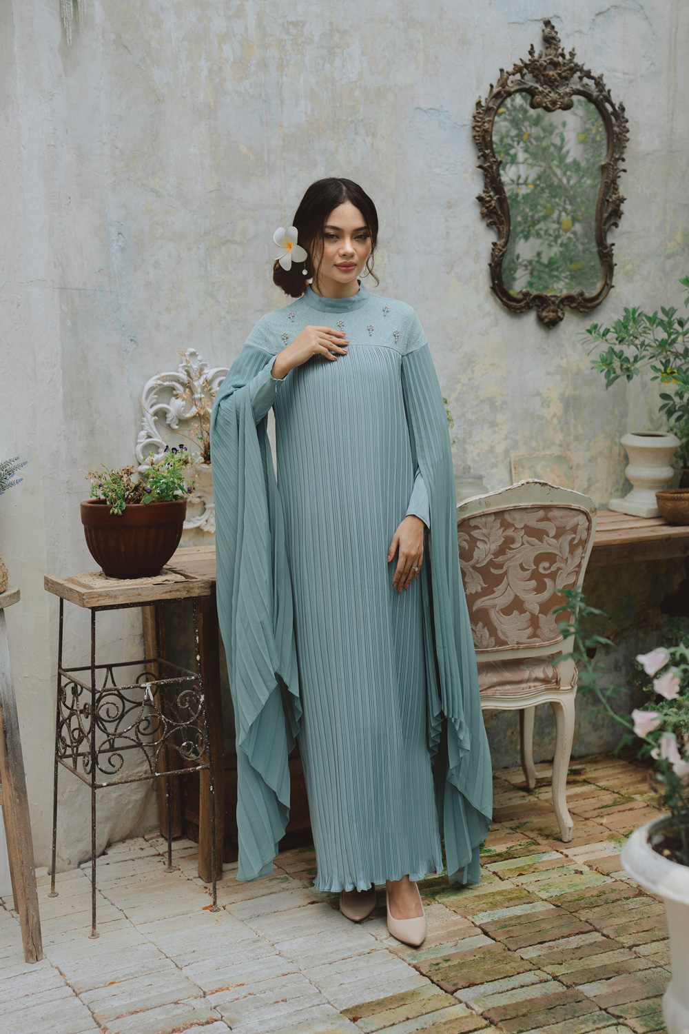 Alayla Abaya- lagoon teal